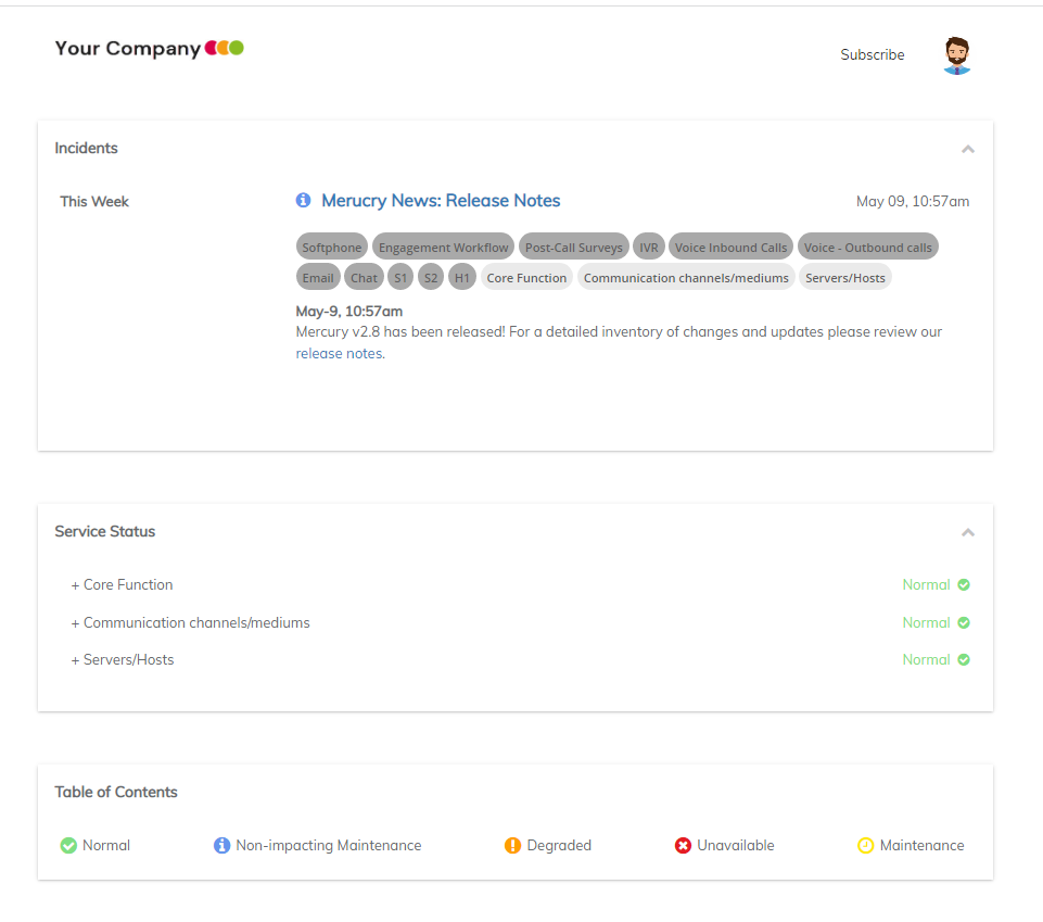 Adding More Options For Status Page Updates Statuscast New Feature Adding More Options To