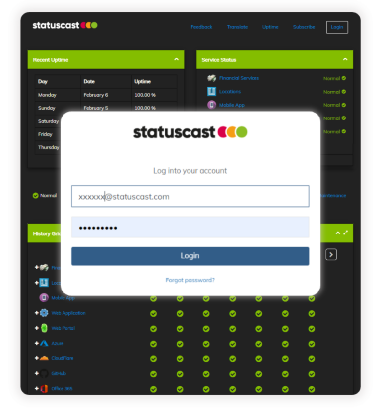 Status Pages & Incident Management - StatusCast