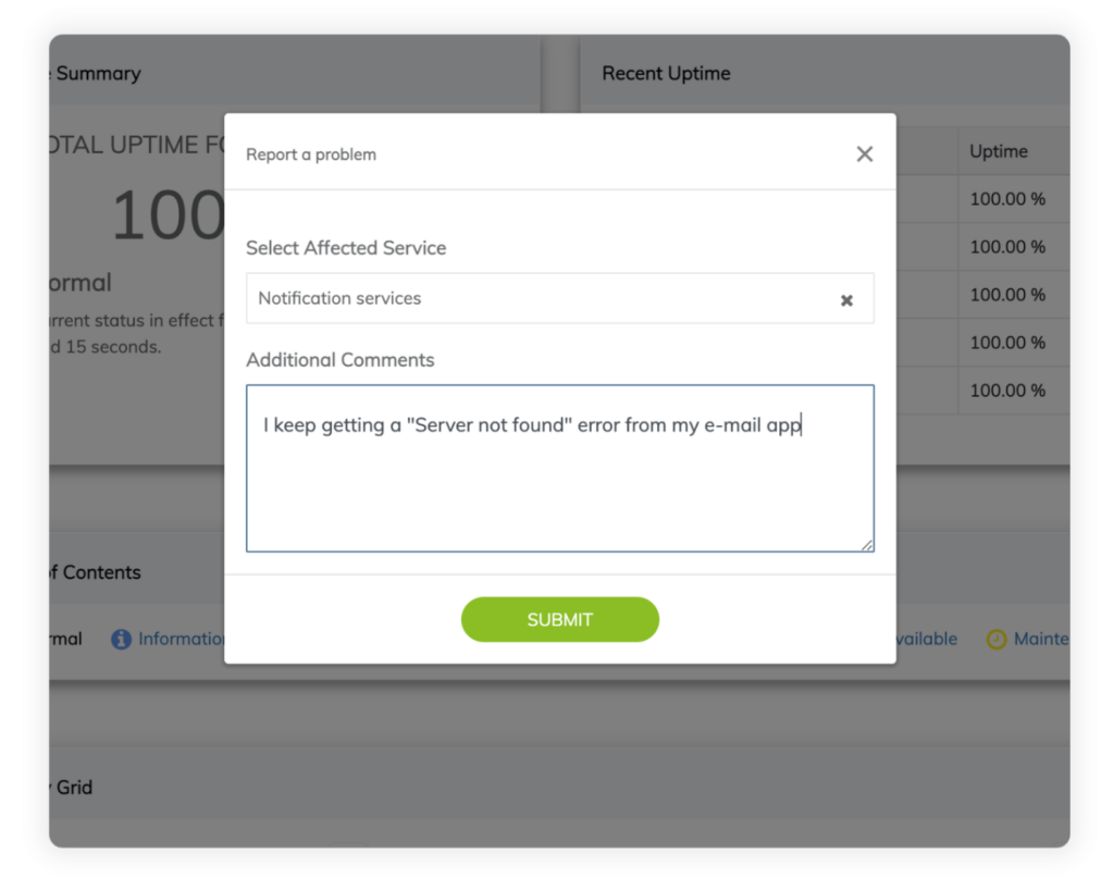 End User Incident Reporting - StatusCast